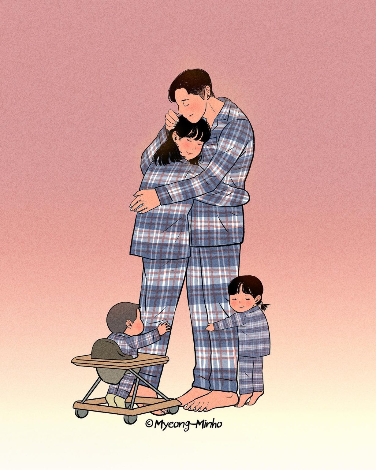 The art of Myeong-Minho and his portraits of love and relationships ...