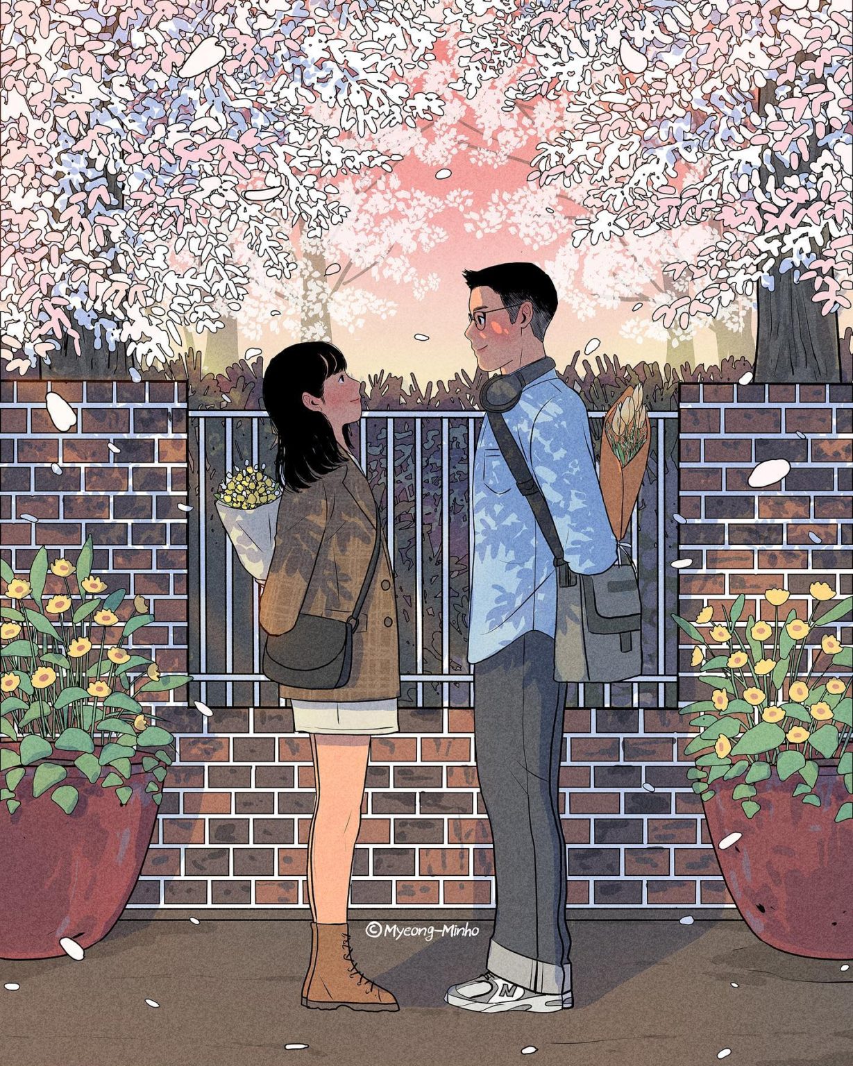 The art of Myeong-Minho and his portraits of love and relationships ...