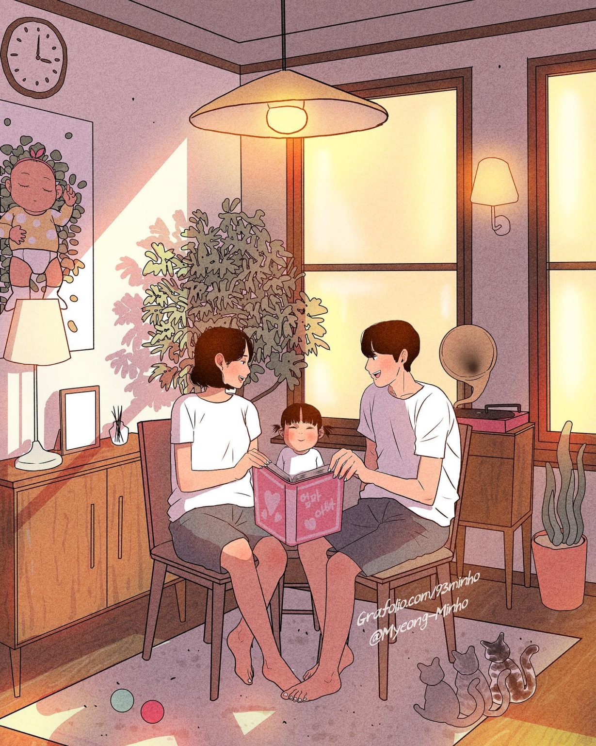 The art of Myeong-Minho and his portraits of love and relationships ...