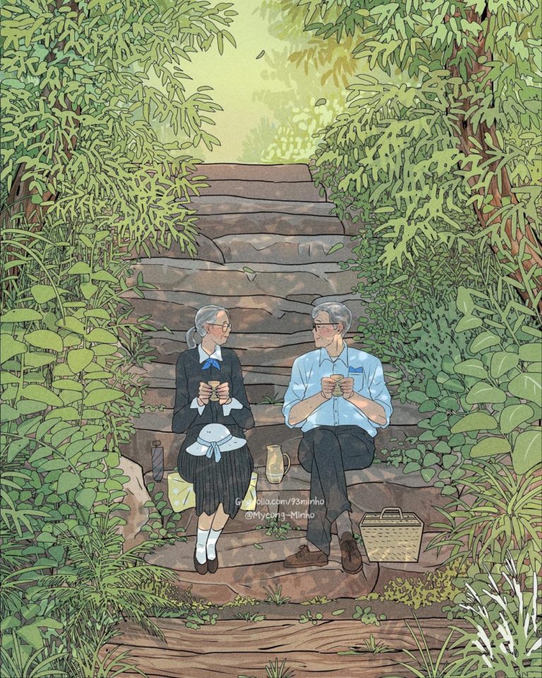 The art of Myeong-Minho and his portraits of love and relationships ...