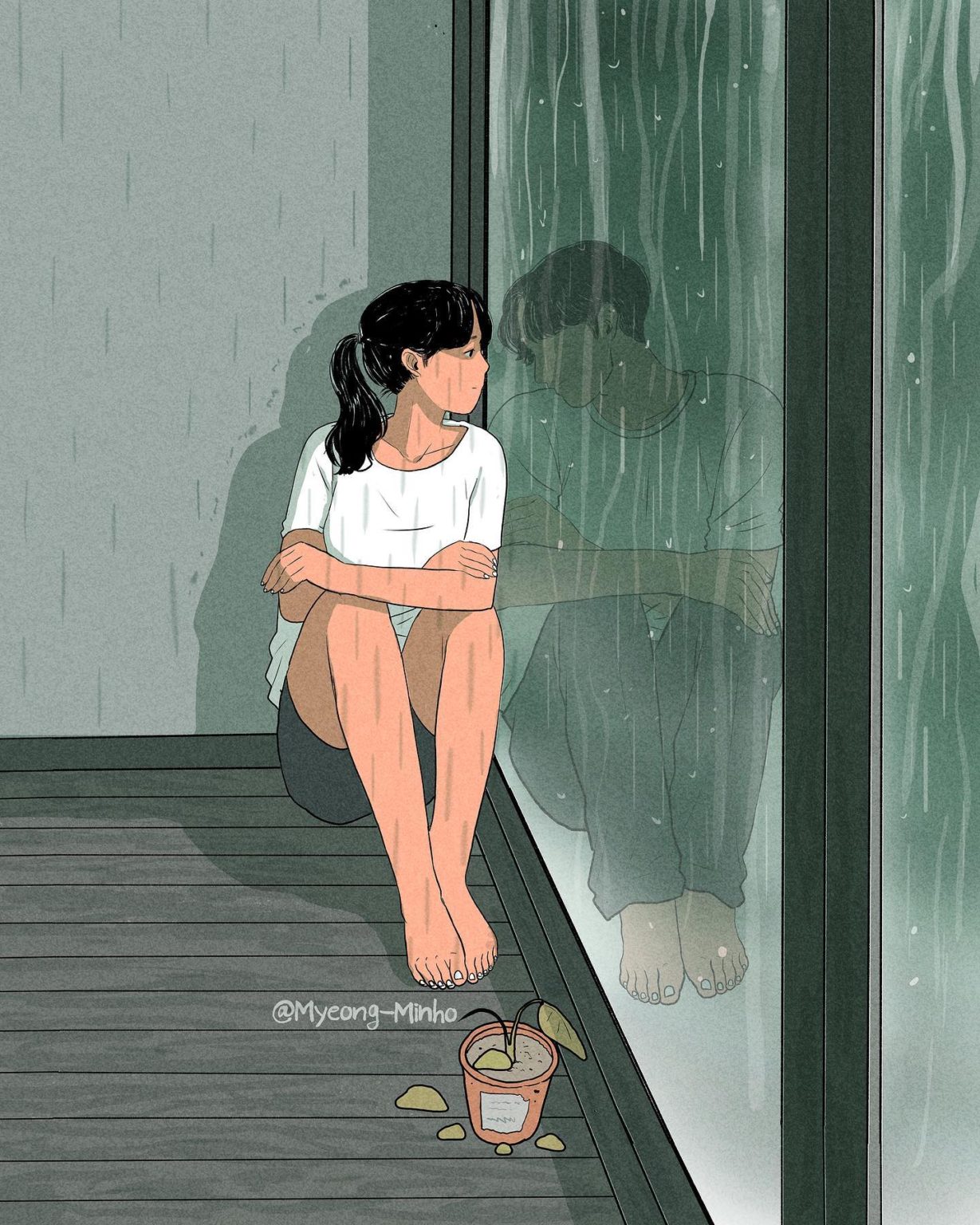 The art of Myeong-Minho and his portraits of love and relationships ...